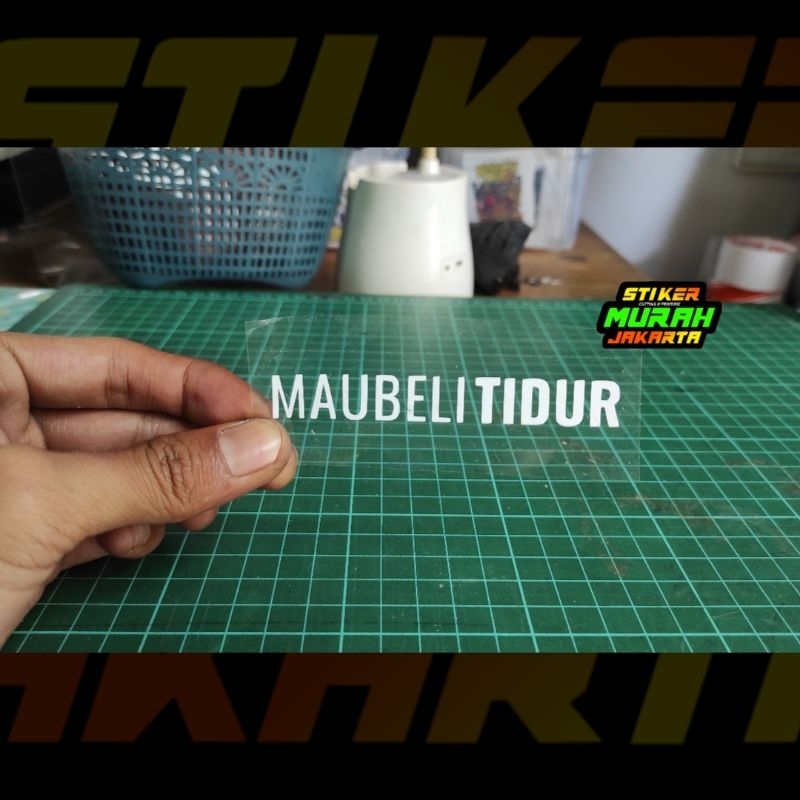 Jual STIKER CUSTOM QOUTES STICKER CUTTING TRANSPARAN LOGO DLL | Shopee ...