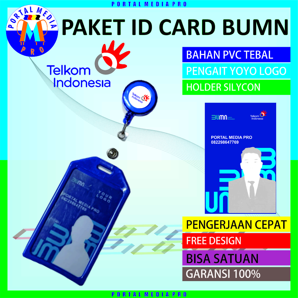 Jual Id Card BUMN Telkom Paket holder yoyo logo | Shopee Indonesia