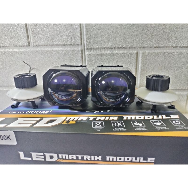 Jual lampu bi led projie lens matrix Aegis 1.5inch blue lens | Shopee ...