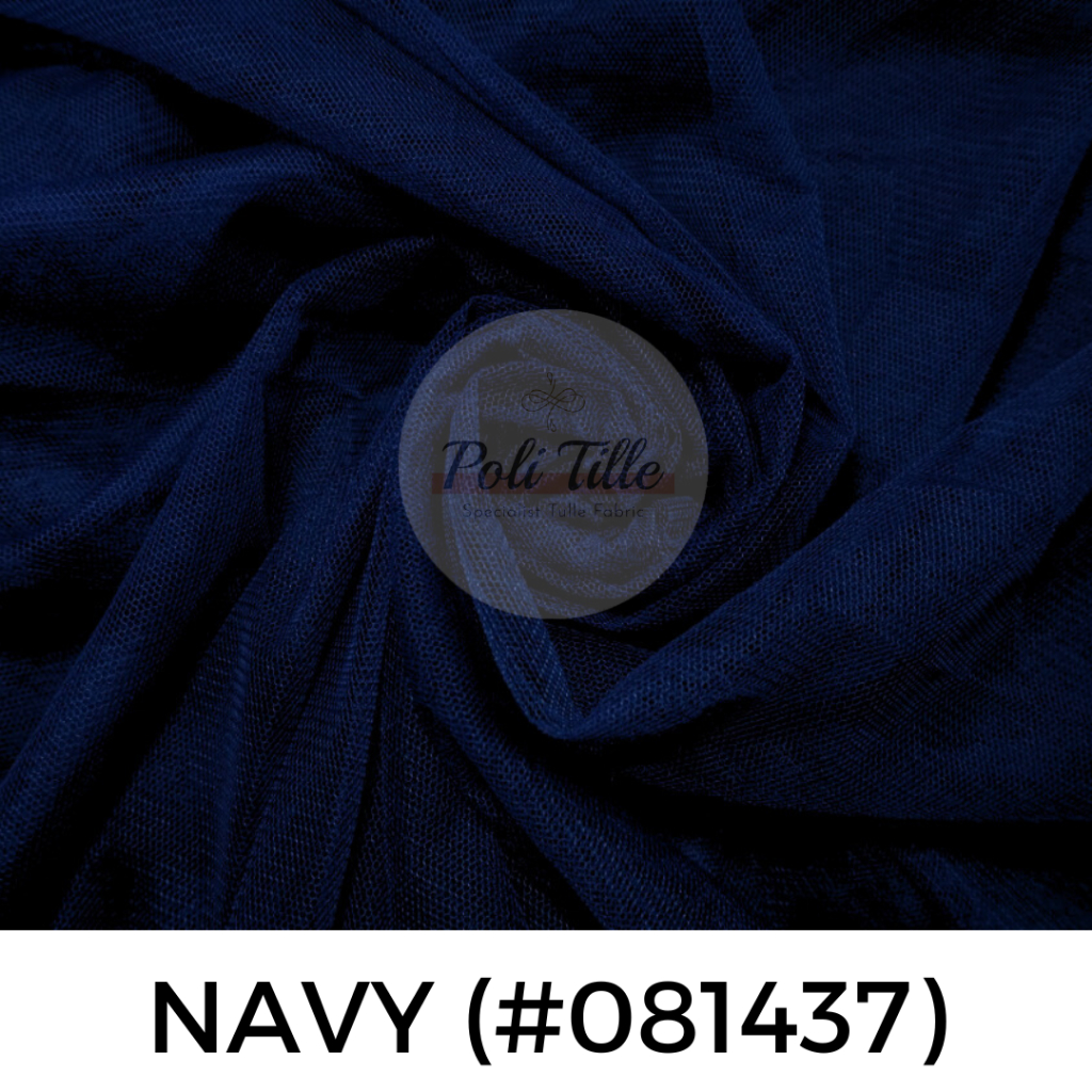 Jual (HARGA PER 1 METER) kain tille NAVY - kain tille poly polos ...