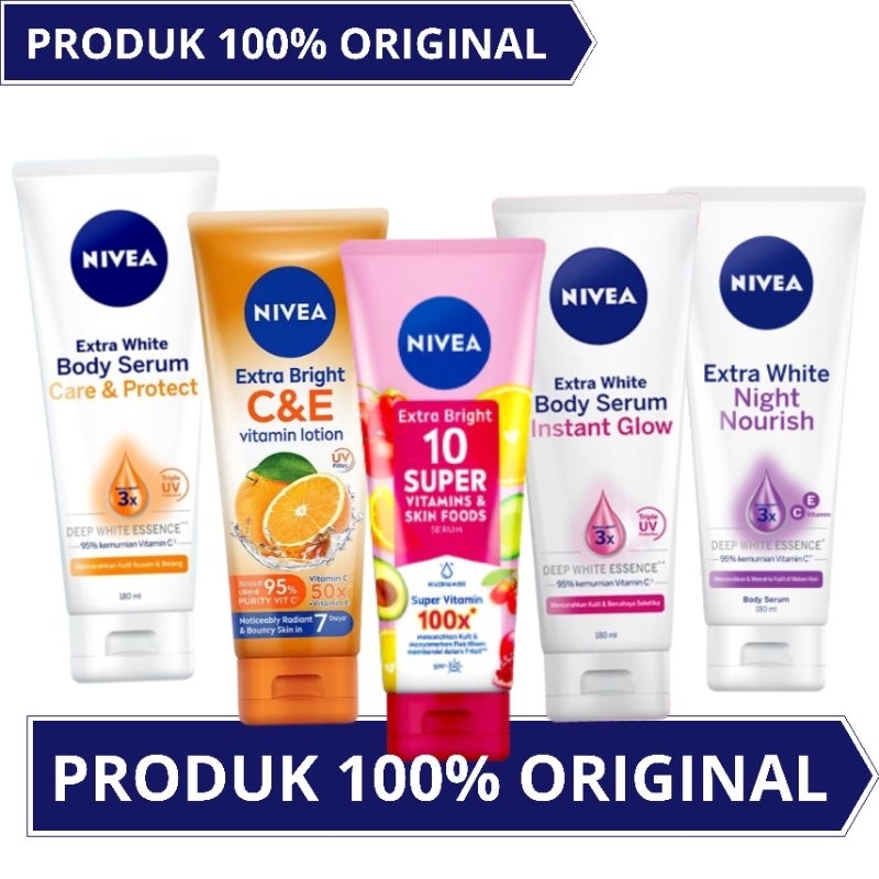 Jual NIVEA EXTRA BRIGHT BODY SERUM 10 SUPER VITAMIN & EXTRA BRIGHT ...