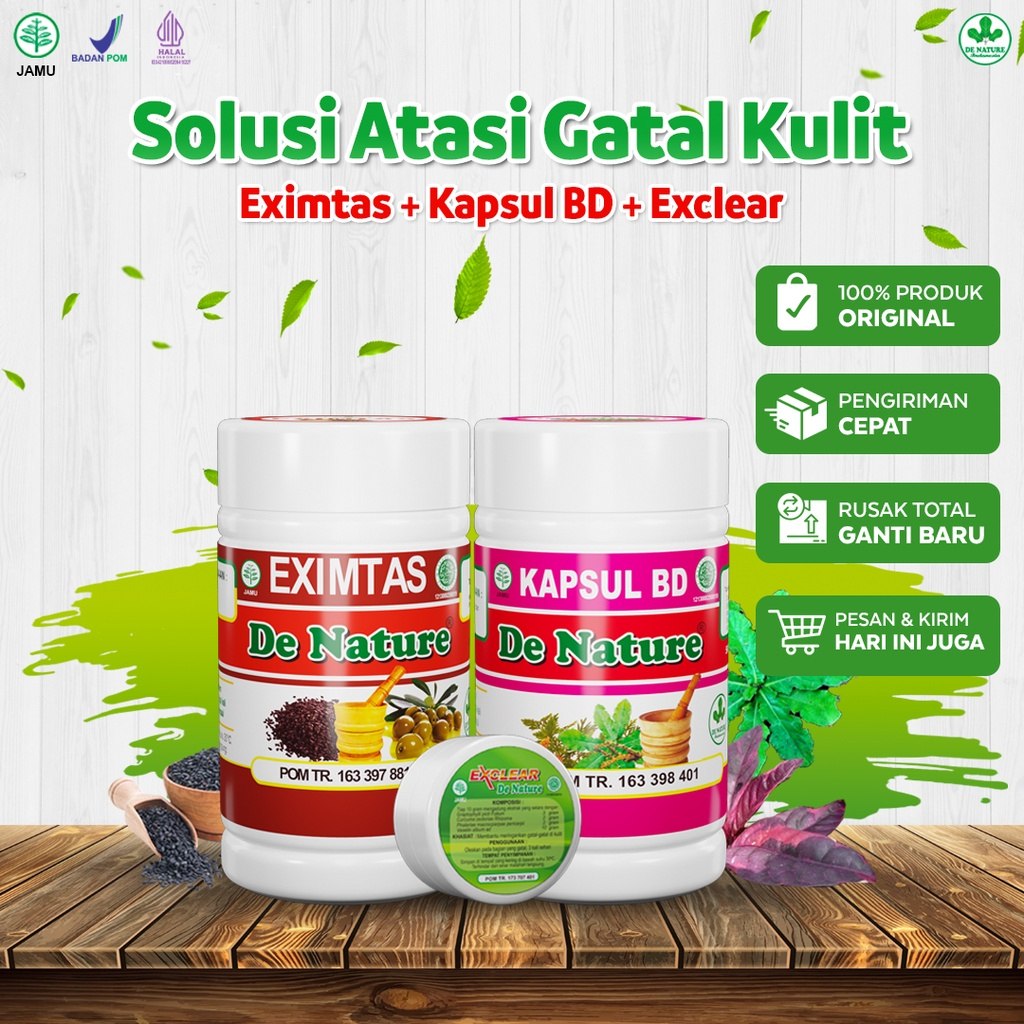 Jual Obat Herbal Eksim Atau Exim Kering Dan Basah Garansi ASLI DeNature ...