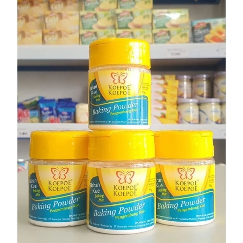 Jual Baking Powder Koepoe 45gr/Pengembang Bolu/Perapuh Peyek | Shopee ...
