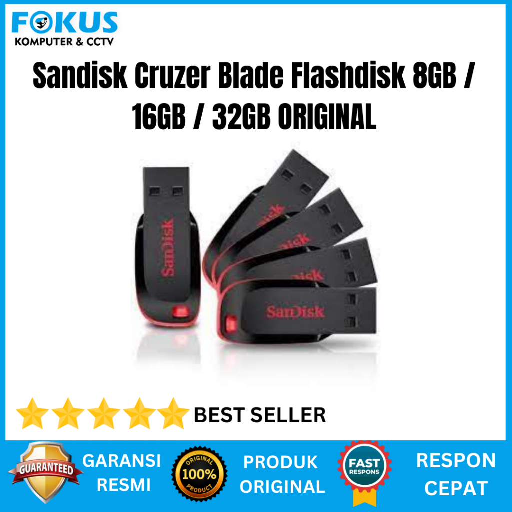 Jual Flashdisk Sandisk Cruzer Blade 16GB | Shopee Indonesia