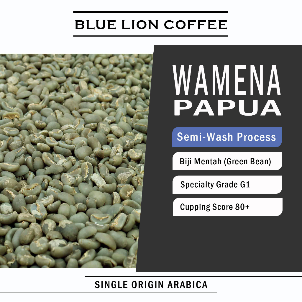Jual Blue Lion Coffee Papua Wamena 1 KG Biji Mentah Kopi Single Origin ...