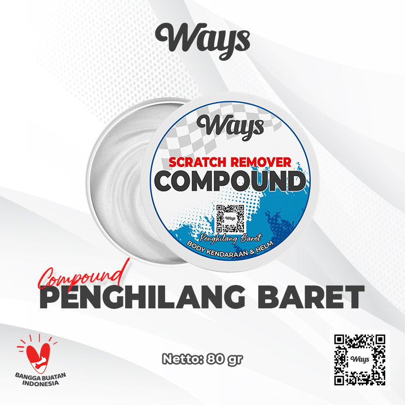 Jual WAYS White Rubbing Compound / Kompon Putih Halus / Perawatan Body ...