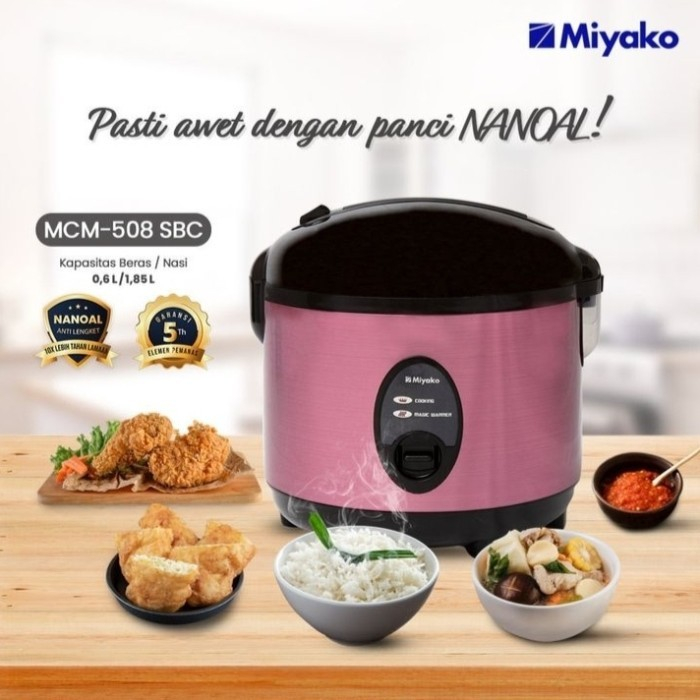 Jual Miyako MCM508 SBC Rice Cooker MCM 508SBC Penanak Nasi 1.8 Liter ...