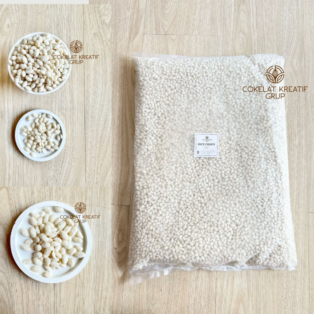 Jual [PROMO] Rice Crispy Original Putih 1Kg sereal snack cemilan ...