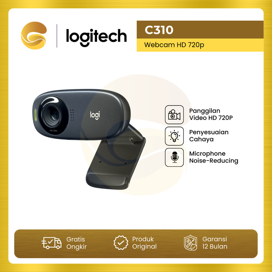 Jual LOGITECH C310 Webcam HD 720p C 310 HD720p Windows Webcam | Shopee ...