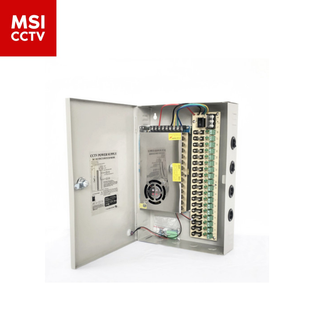 Jual POWER SUPPLY 12V 20A BOX CCTV PSU BOX PANEL BERGARANSI | Shopee ...
