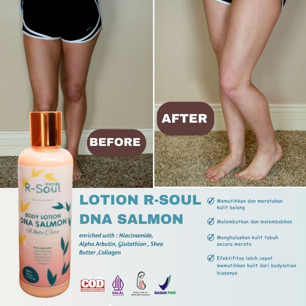 Jual DNA Salmon Body Lotion R-SOUL Korean Beauty With Collagen ...