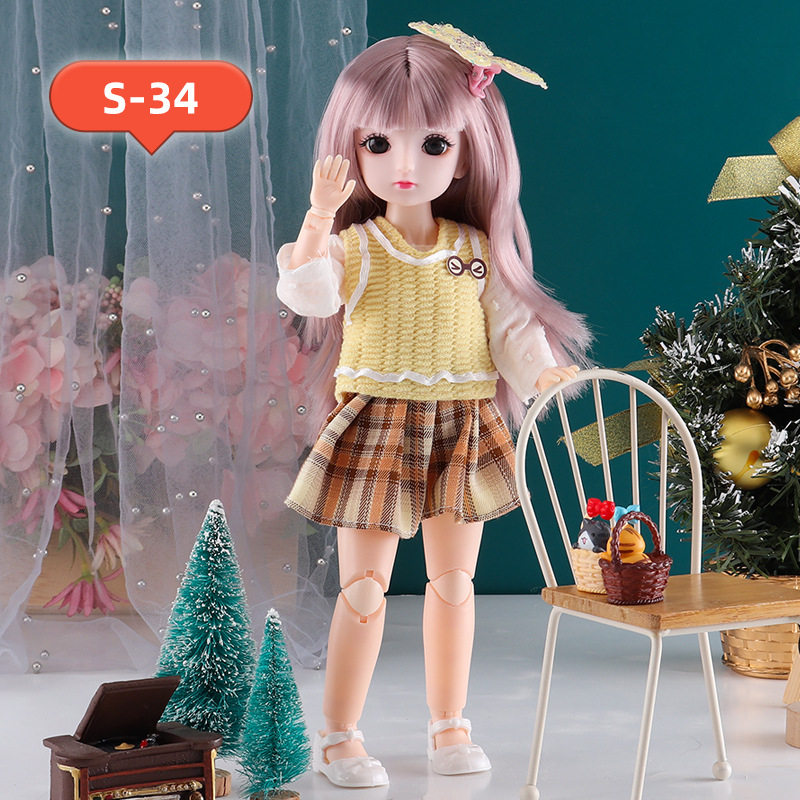 Jual FAVO Mainan Anak Boneka Seri (S U) BJD Doll 30cm Cute DIY Girls ...
