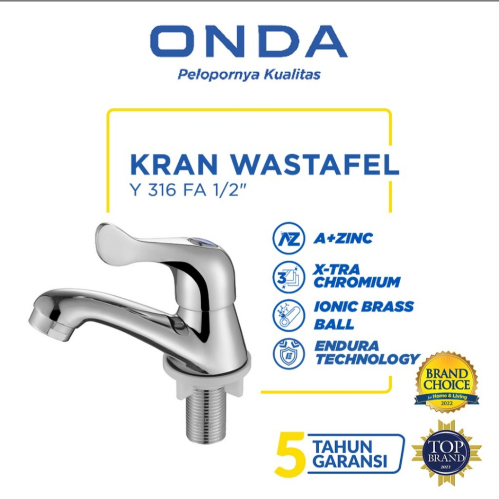 Jual Kran Onda Y 316 FA Y316FA Kran Wastafel Cuci Tangan Kamar Mandi | Shopee Indonesia