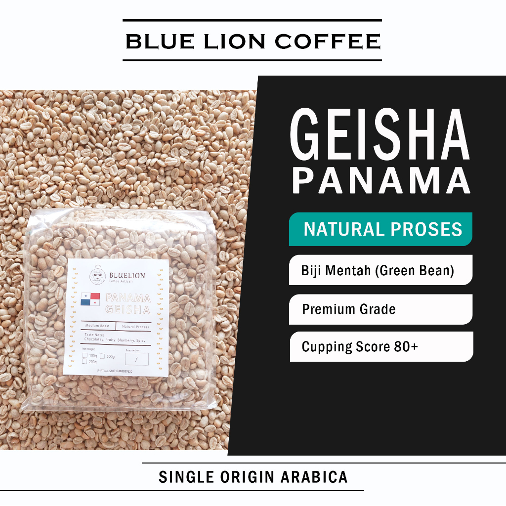 Jual Blue Lion Coffee Panama Geisha Green Bean Kopi Biji Mentah Arabica ...