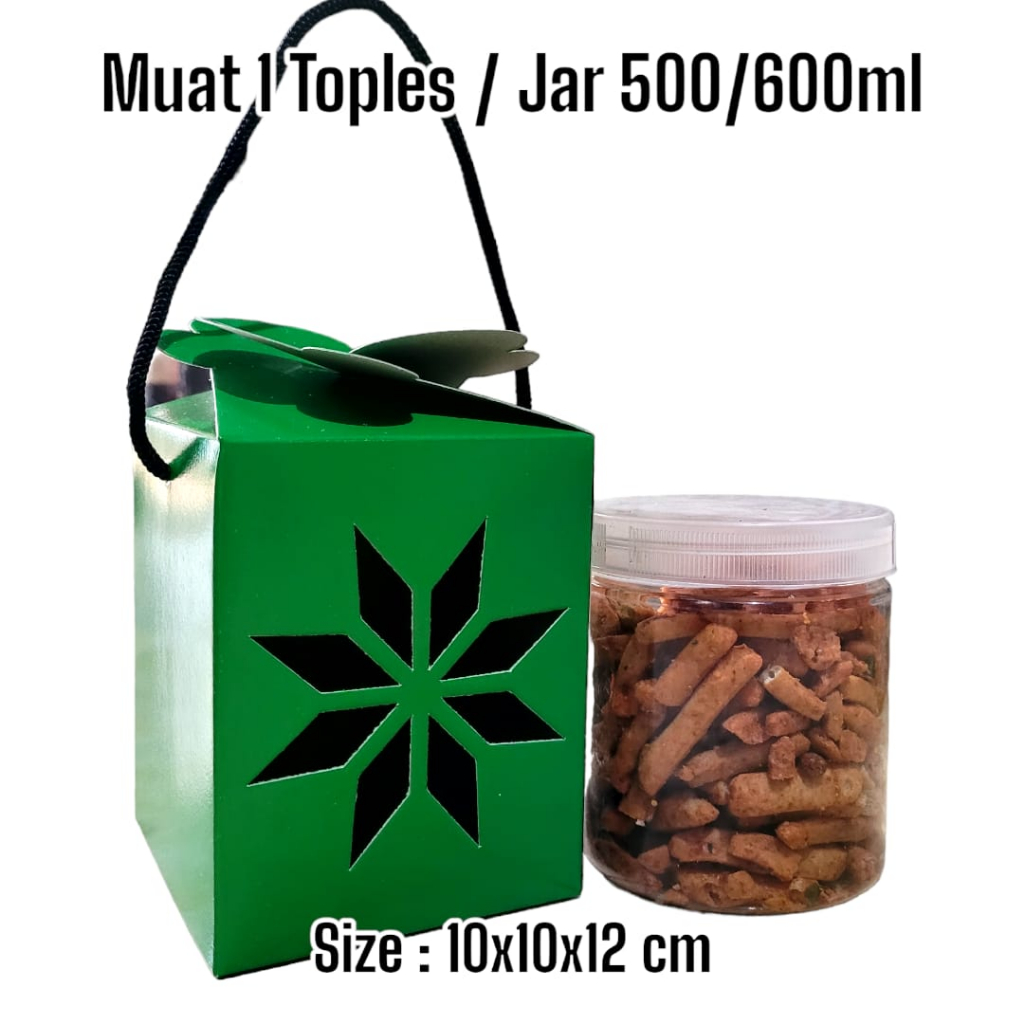 Jual Dus Kotak Ukuran 10x10x12cm Dessert Box muat Mug / Toples Jar Tabung 500 600ml - Dus Lotus ...