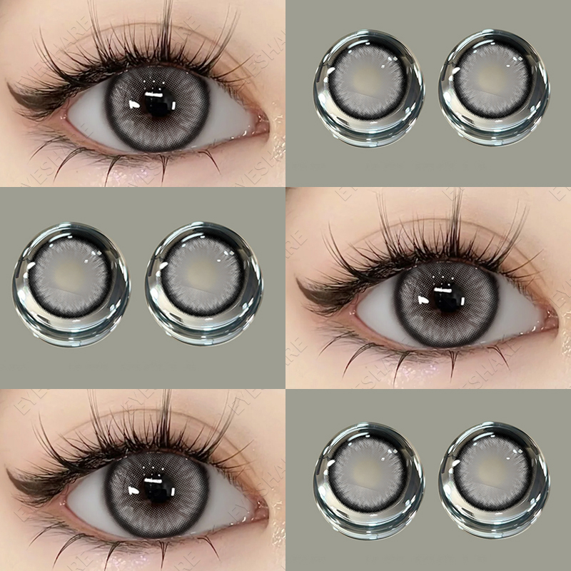 Jual Eyeshare Softlens14.5mm Big Eyes Soft Colored Contact lenses Gray ...
