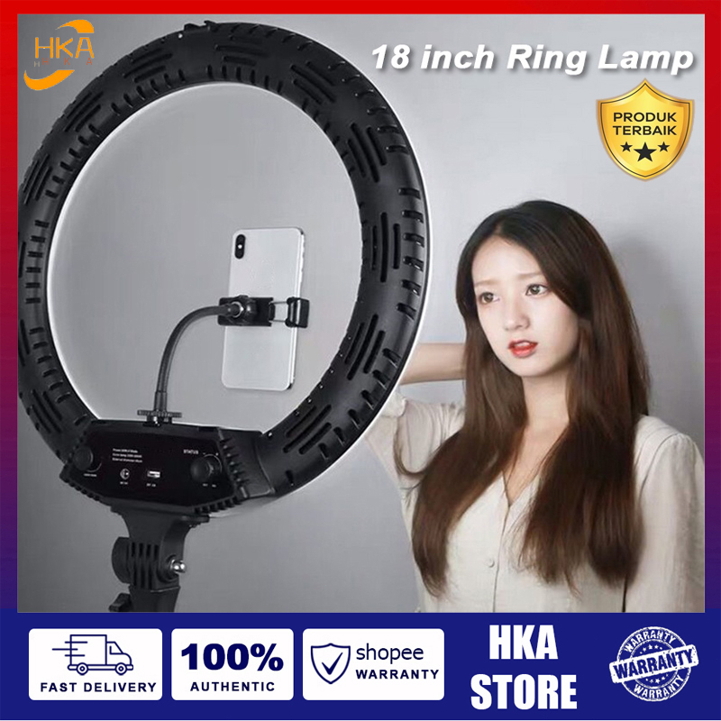 Jual Ring Ligth LED 45CM Lampu Make Up Lampu Ringlight Tripod Siaran ...