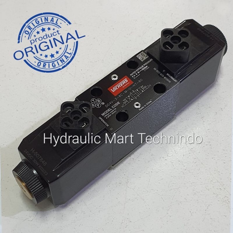 Jual solenoid valve Eaton Vickers DG4V-3-6C-M-U-H7-60 _ DC 24volt Danfoss | Shopee Indonesia