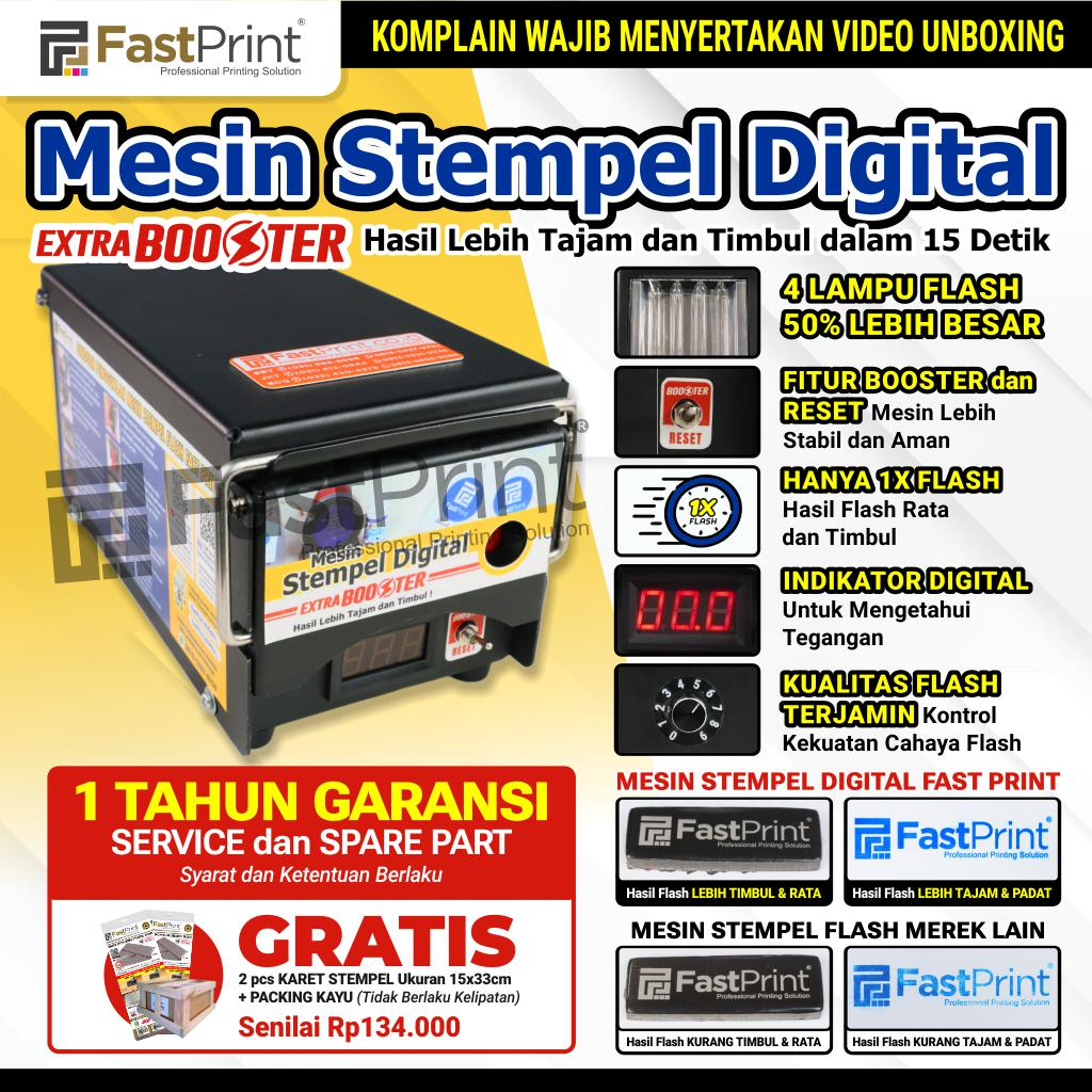 Jual Mesin Stempel Flash Digital Extra Booster | Shopee Indonesia