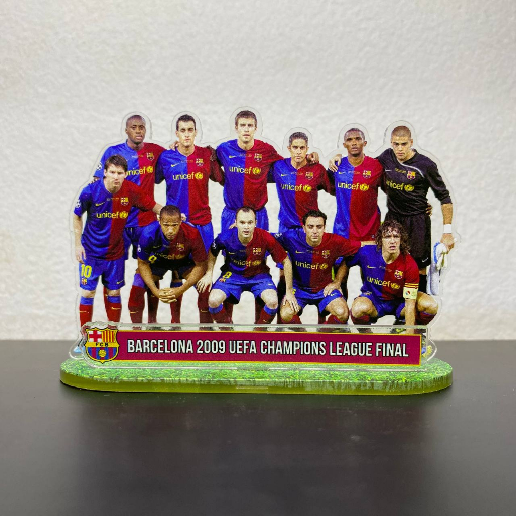 Jual Standee Action Figure Art Squad Line Up Starting Barceona FC Final ...