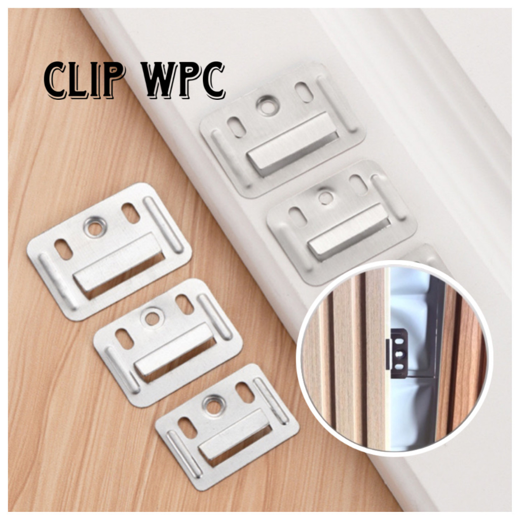 Jual CLIP WPC WALLPANEL PENJEPIT WOOD PANEL WPC WALLBOARD KLIP BESI ...