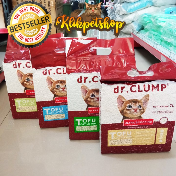 Jual Pasir Tofu Dr CLUMP 7L Ultra Scooping Pasir kucing Tofu Cat Litter ...