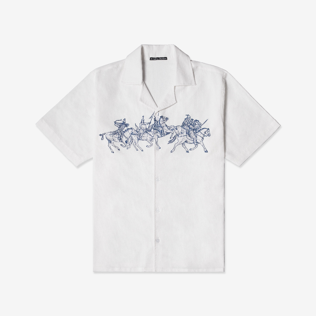 Jual Arholma Studios - Oversized Shirt 'Cavalry' White | Shopee Indonesia