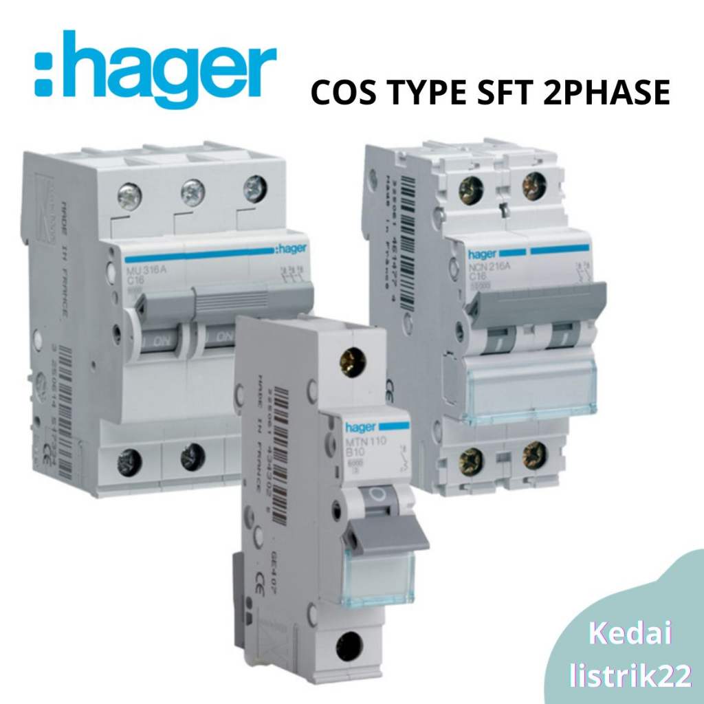 Jual MCB COS / CHANGE OVER SWITCH / OHM SAKLAR HAGER TYPE SFT 2P 25A, 32A, 40A | Shopee Indonesia