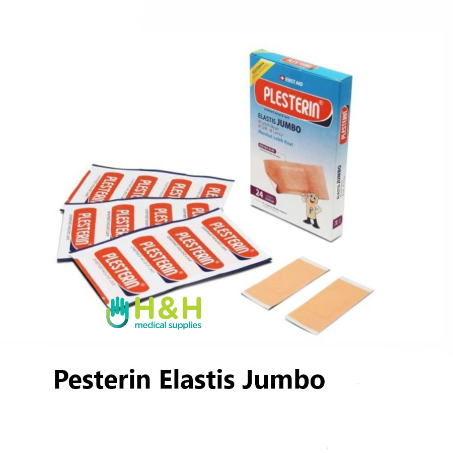 Jual Plesterin Elastis Jumbo / Plester Luka / Hansaplast /Plester Kain ...