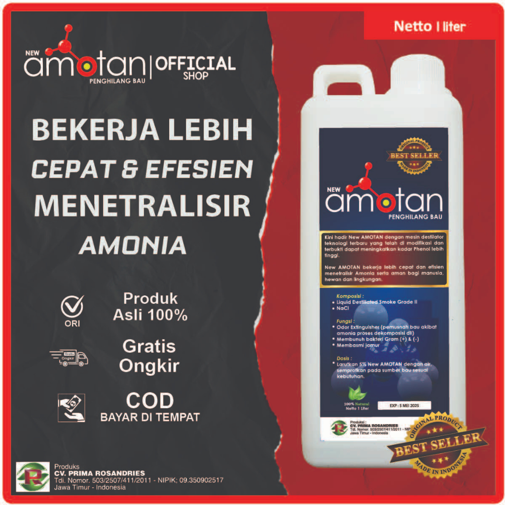 Jual Amotan penghilang bau sampah,limbah,kotoran hewan dan bangkai | Shopee Indonesia