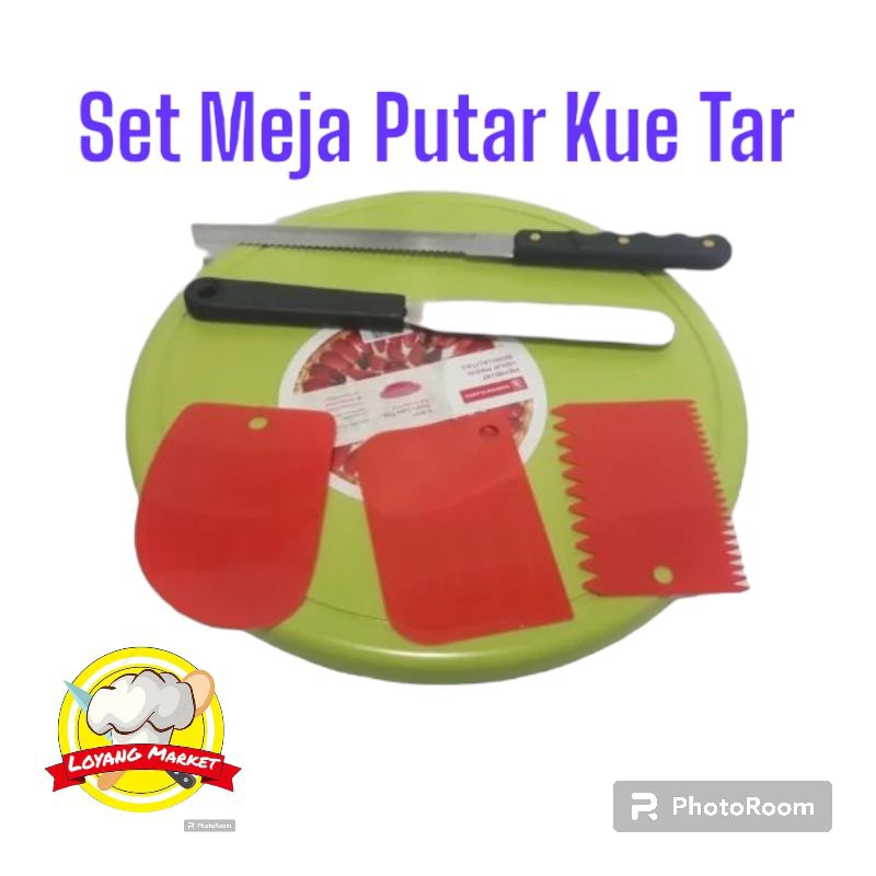 Jual PAKET LENGKAP Meja putar kue tart / Meja putar dekorasi kue ...