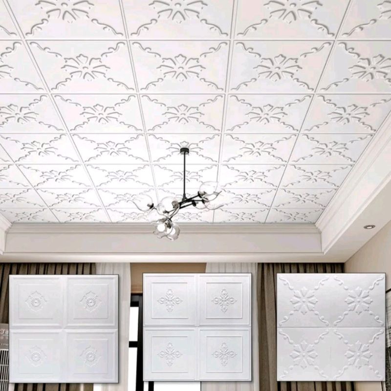 Jual wallpaper foam premium untuk plafon dan dinding permukaan timbul ...