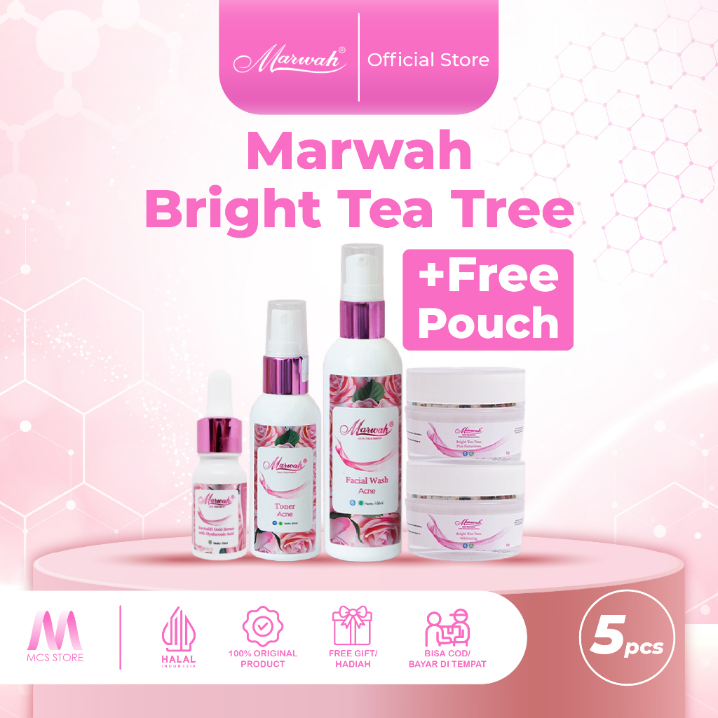 Jual MCS Store - Marwah Skincare Paket Perawatan Wajah Normal Berminyak ...