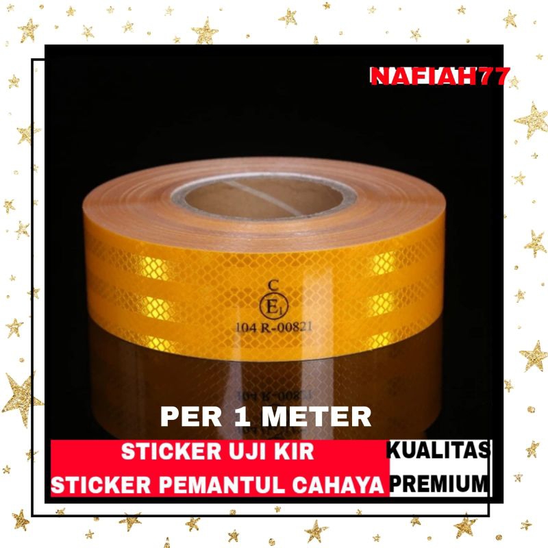 Jual (KUALITAS PREMIUM )STICKER 3M STICKER UJI KIR STICKER PEMANTUL ...