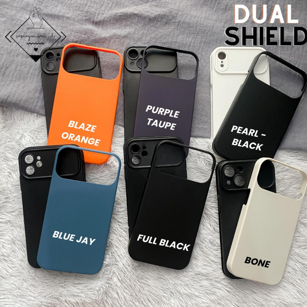 Jual Dual Shield Case For IPHONE X XS XR 11 PRO MAX Casing Cool Matte ...