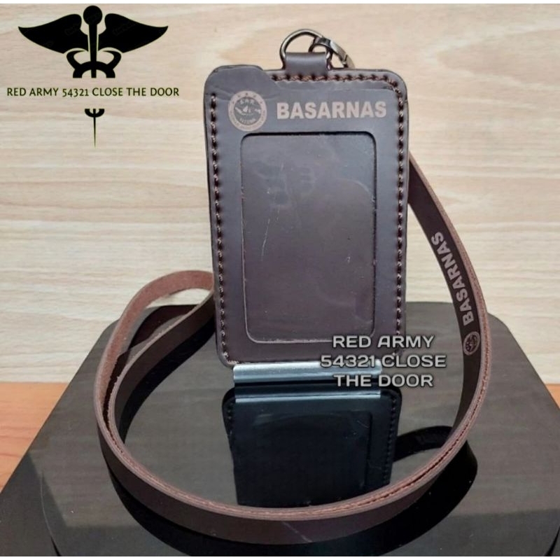 Jual ID Card Holder Tali Lanyard Name Tag Logo BASARNAS SAR | Shopee ...