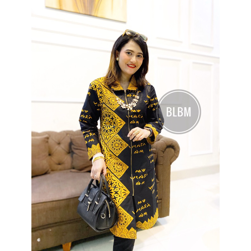 Jual Tunik Saloka by Batik Lanang Mamez BLBM Tunik Batik Lontara Batik ...