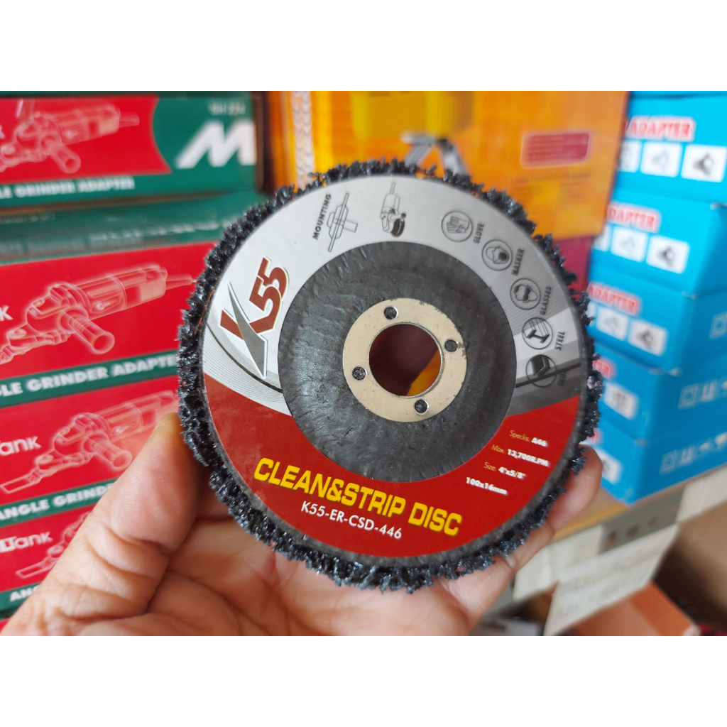 Jual Polycarbide abrasive wheel 4" paint & Rust Remover Mollar pad mata ...