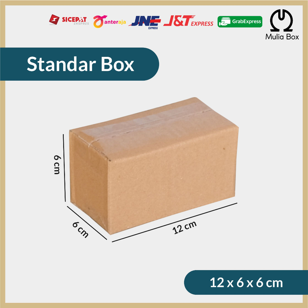 Jual Kardus Packing Standar Box 12 x 6 x 6 cm Corrugated Karton Dus ...