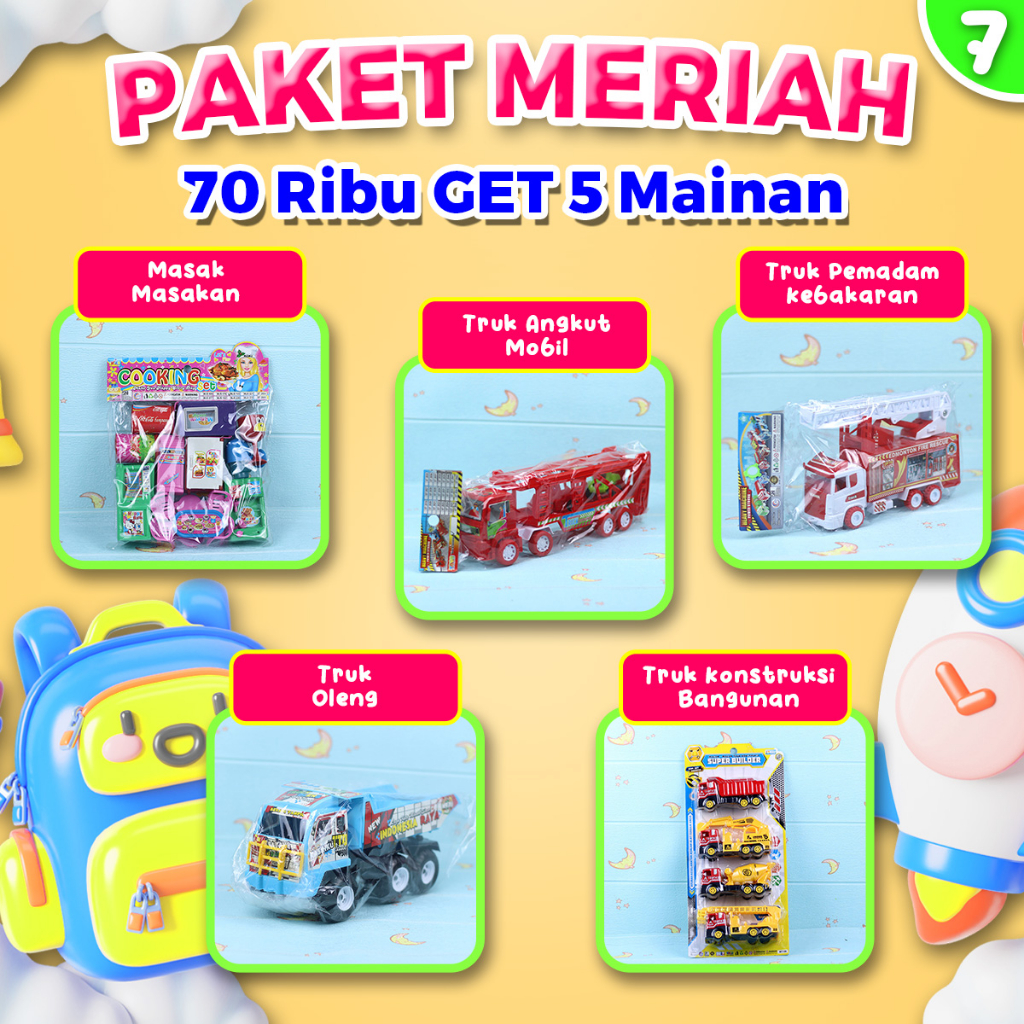 Jual Paket Mainan Meriah 70 Ribu Dapat 5 Mainan Masak Masak Anak Cewek ...