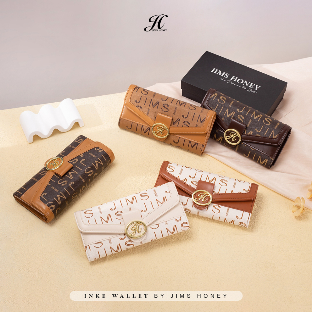 Jual JIMS HONEY DOMPET PANJANG WANITA INKE WALLET (FREE EXCLUSIVE BOX) | Shopee Indonesia