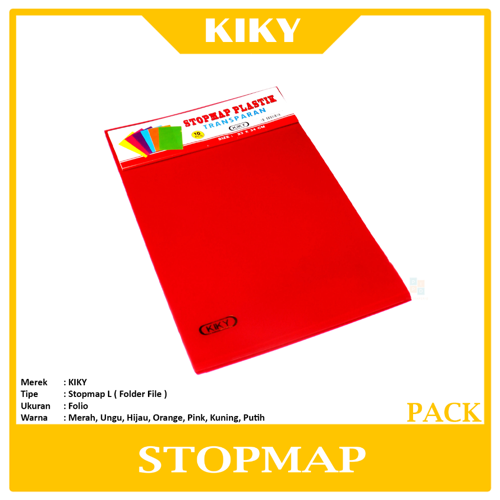 Jual KIKY - Stopmap L Folio Warna - Pack | Shopee Indonesia