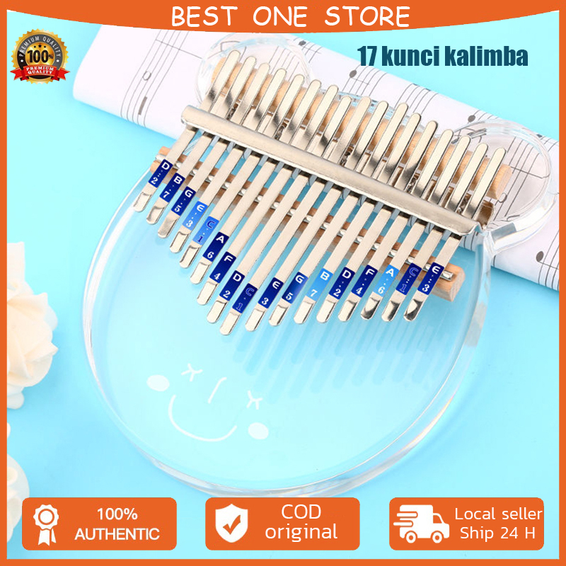 Jual Bear Kalimba 17 keys Acrylic Thumb Piano Kecapi jari Kalimba ...