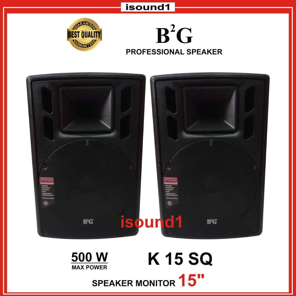 Jual SPEAKER PASIF B2G 15 INCH K15 SQ BOX FIBER IMPORT 2 UNIT SUARA MANTAP | Shopee Indonesia
