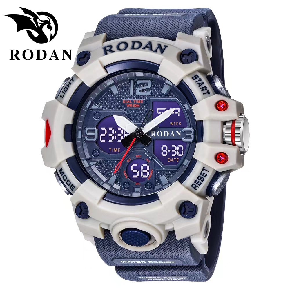 Jual RODAN jam tangan Sport 8008 Original Arloji Jam Tangan Pria Dual ...