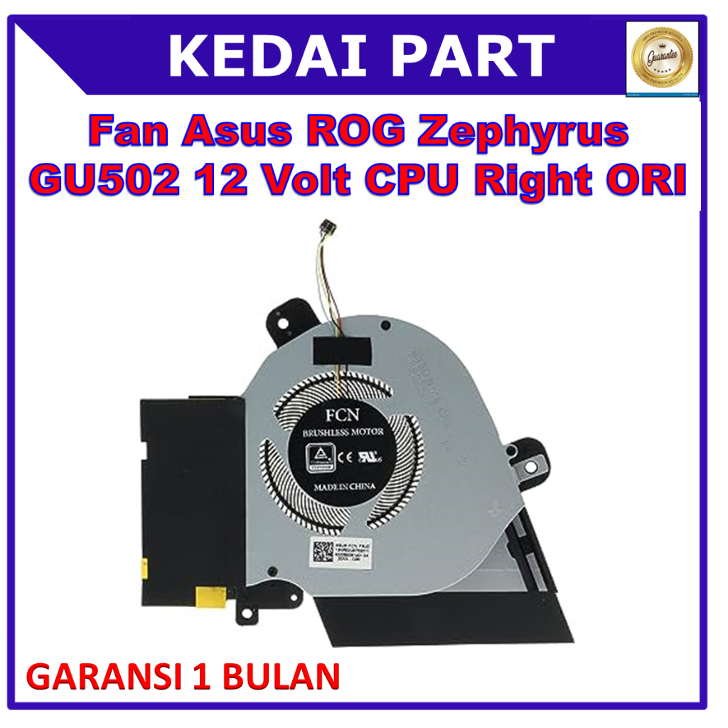 Jual Fan Asus ROG Zephyrus GU502 GX502GW GU502DU GU502G GU502GU 12V CPU ...