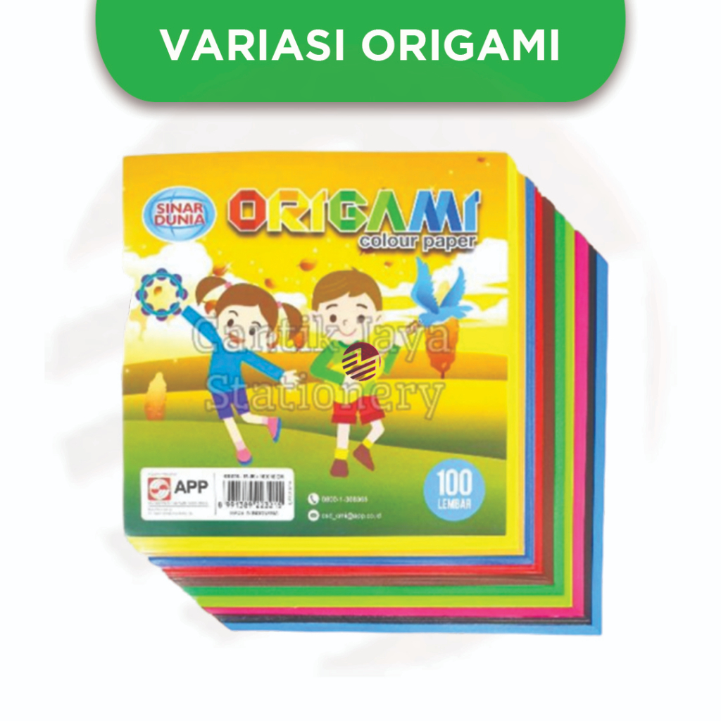 Jual Kertas Origami Warna Warni Kerajinan Lipat Sidu Shopee Indonesia