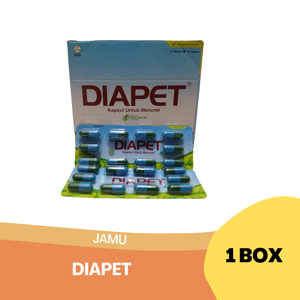 Jual Diapet capsul 1 box isi 12x10 caps | Shopee Indonesia