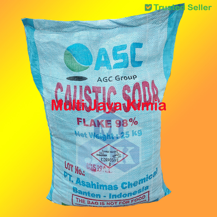 Jual Caustic Soda ASAHI / Soda Api ASAHI / NaOH 25Kg | Shopee Indonesia