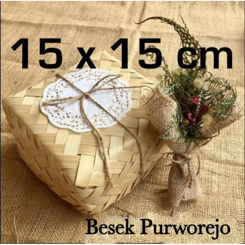 Jual Besek Bambu 15X15 Besek Nasi Besek Gudeg Besek Souvernir Besek ...